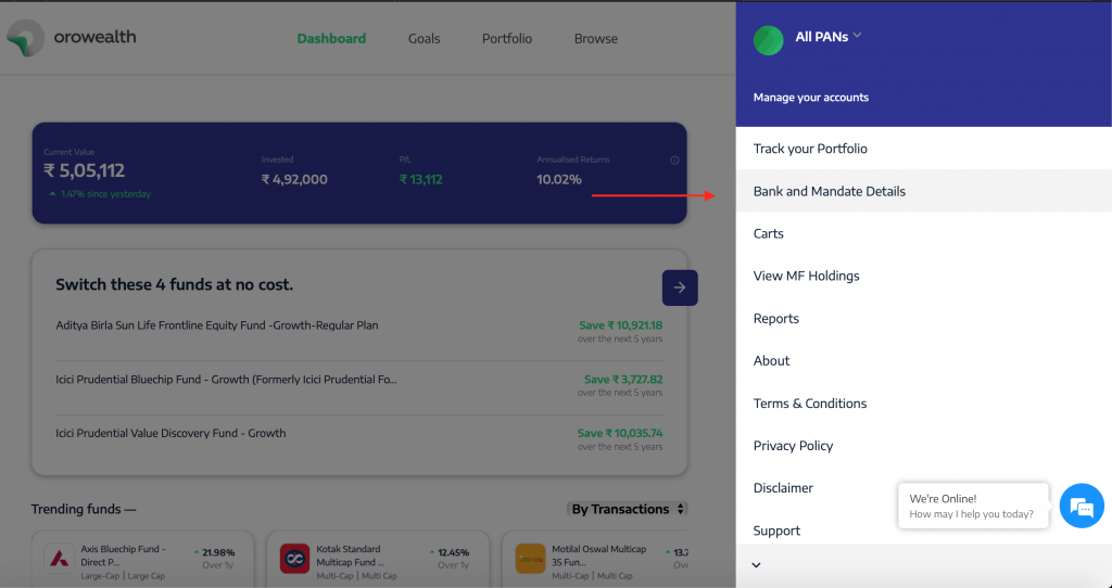 How to add a Biller to start a SIP online - Orowealth Blog