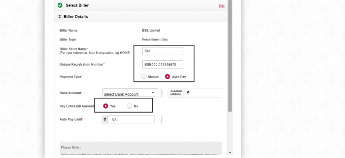 How to add a Biller to start a SIP online - Orowealth Blog
