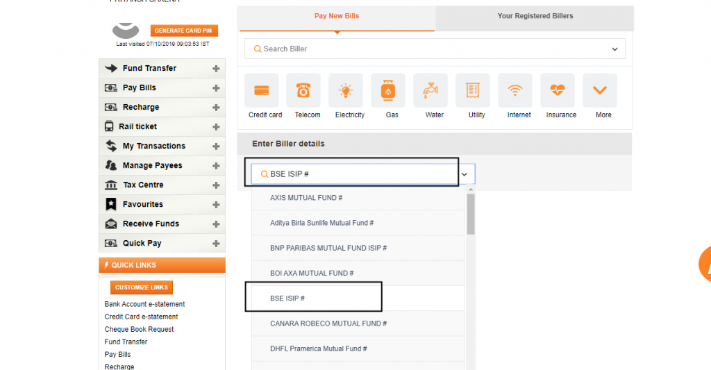 How to add a Biller to start a SIP online - Orowealth Blog