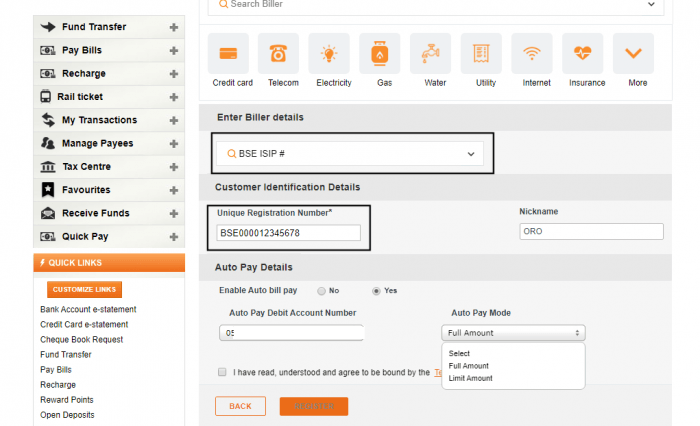 How to add a Biller to start a SIP online - Orowealth Blog