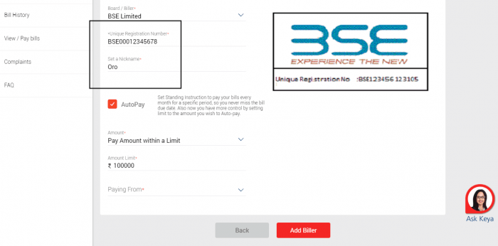 How to add a Biller to start a SIP online - Orowealth Blog