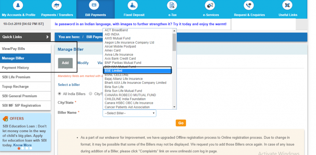 How to add a Biller to start a SIP online - Orowealth Blog